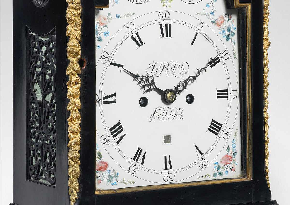 A Rare Ebonised Table Clock with Pivotted De Bethune Type Escapementa ...