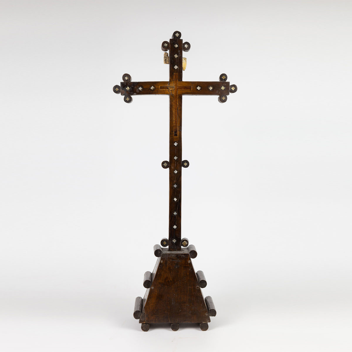 Mother Of Pearl And Bone-Inlaid Crucifix – PetitMusee